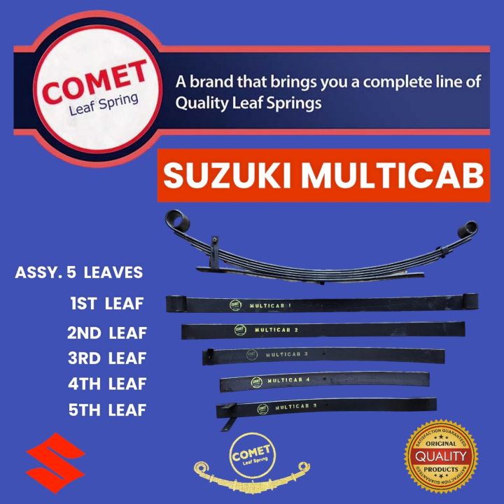 Leaf Spring for Suzuki Multicab Rear 5 Leaves (Molye) | Lazada PH