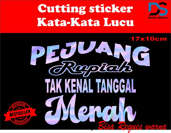 sticker kata-kata untuk motor / stiker kata-kata untuk motor | Lazada ...
