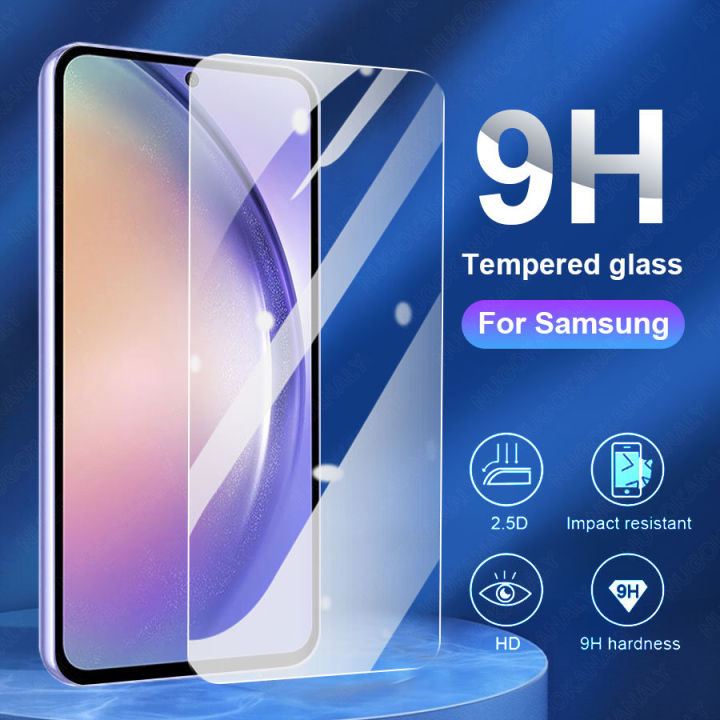 For Samsung Galaxy A54 A34 A24 A14 5G A04s A04 A04e LTE Full Clear Tempered Glass Anti Blue Spy ...