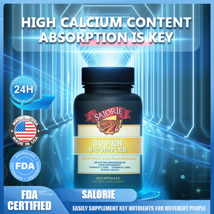 Super B Complex with Vitamin C and Vitamin C Folic Acid, Immune ...