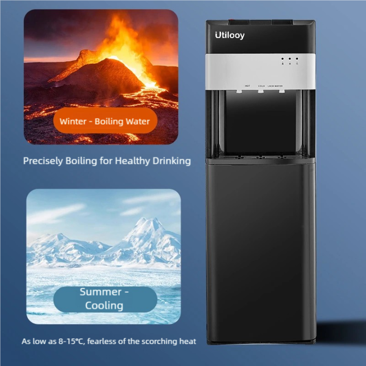 Utilooy Water Dispenser Hot and Cold Bottom Load Freestanding Low Noise ...