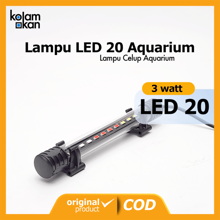 Lampu Aquarium Celup LED 20 Celup Aquarium Kolam | Lazada Indonesia