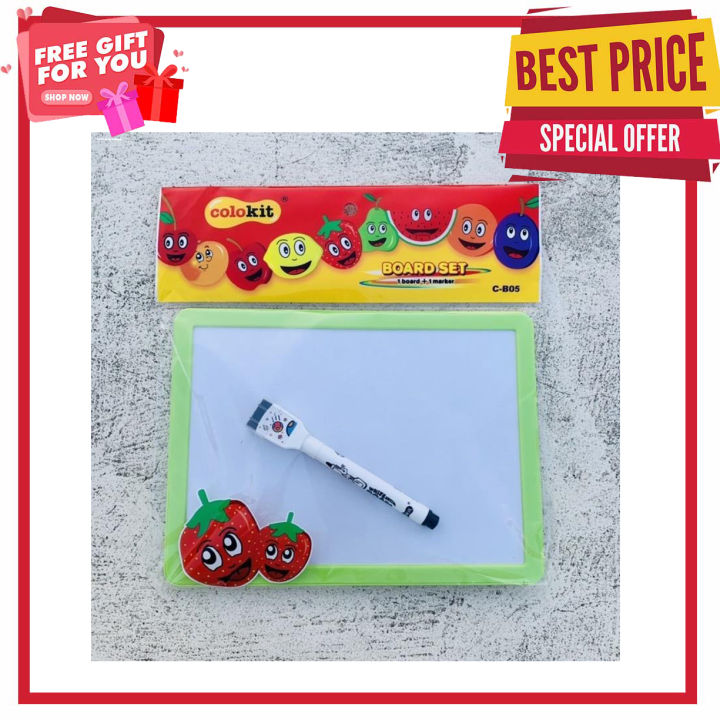 colokit whiteboard with marker and eraser set learning kit | Lazada PH