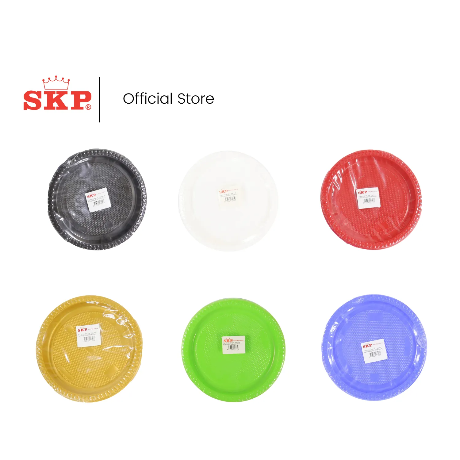 9" SKP Round Plastic Disposable Plate | Lazada Singapore