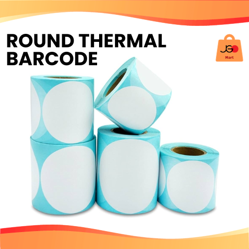 High Quality Round Waterproof Thermal Barcode Sticker Paper for Label ...