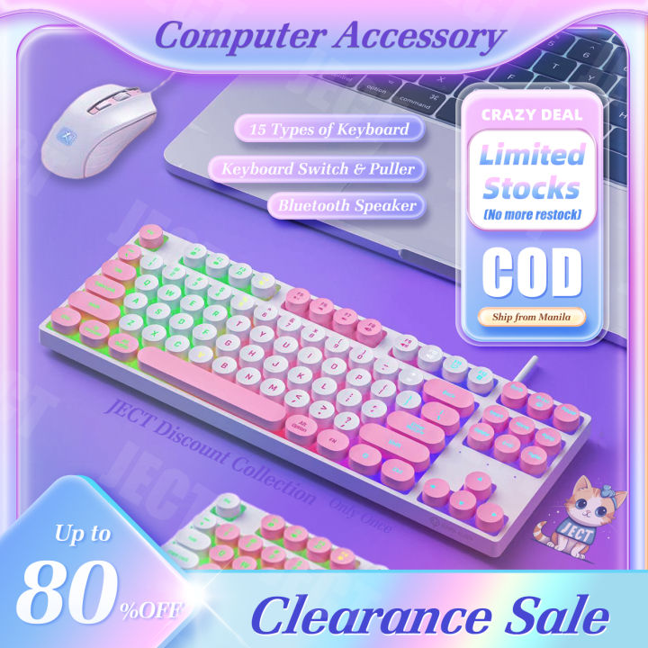 JECT Computer Accessories Collection Girl Mechanical Keyboard Gaming ...