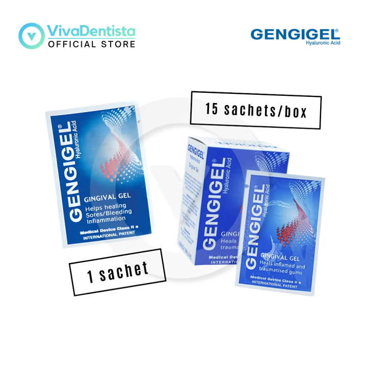 GENGIGEL (SACHET) - 0.2% Hyaluronic Acid Topical Gingival Gel for ...