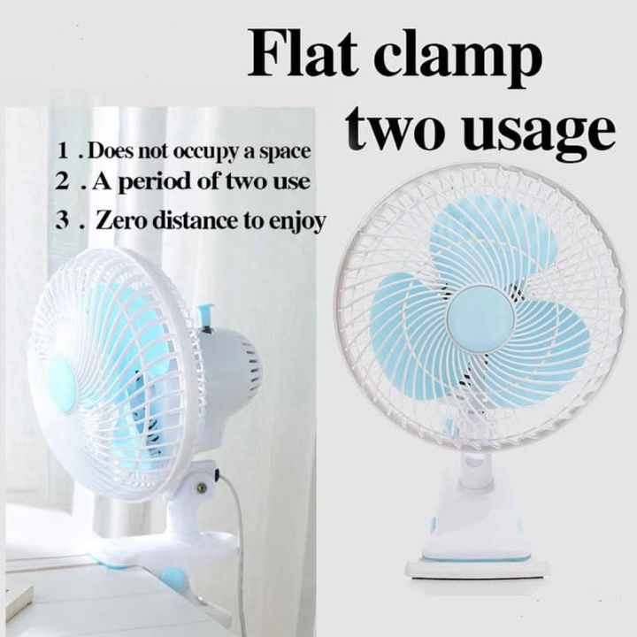 40W Three-blade spiral electric fan, two-speed wind desk fan, clip fan ...