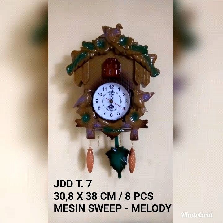 jam dinding kikuk burung esa bandul goyang | Lazada Indonesia