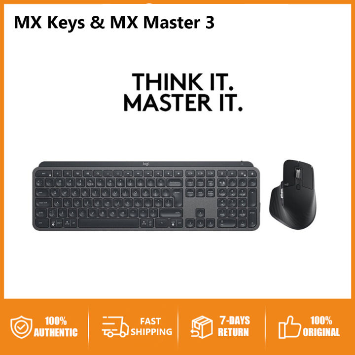 Original Logitech MX Keys & MX Master 3 Combos For PC Laptop Computer ...