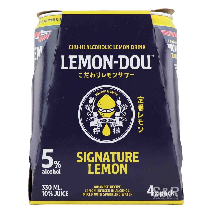 Lemon-Dou Signature Lemon Chu-hi Alcoholic Lemon Drink (330mL x 4pcs ...