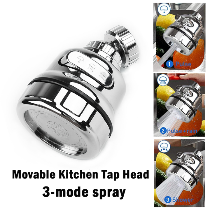 Movable Kitchen Tap Head Faucet Rotatable Sink Faucet Sprayer Water