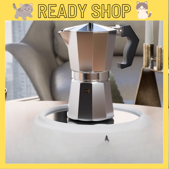 READY SHOP Classic Stovetop Espresso and Coffee Maker, Moka Pot for ...
