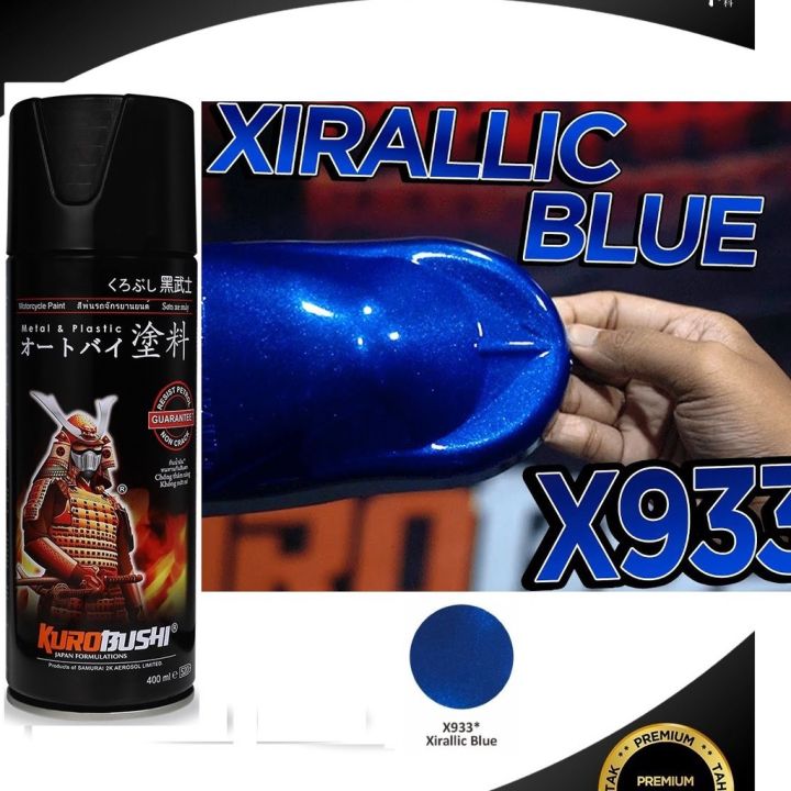 Cat Semprot Pilox Pilok New Colours Samurai Paint Kurobushi - X933* XIRALLIC BLUE / BIRU Xyralic ...