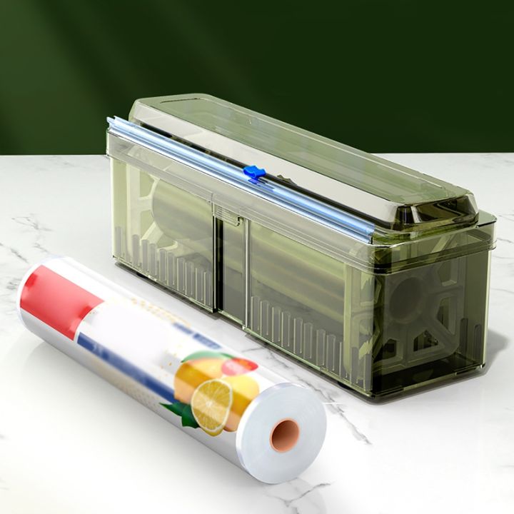 Plastic Cling Film Cutter Cling Film Refillable Box With Slide Cutter ...