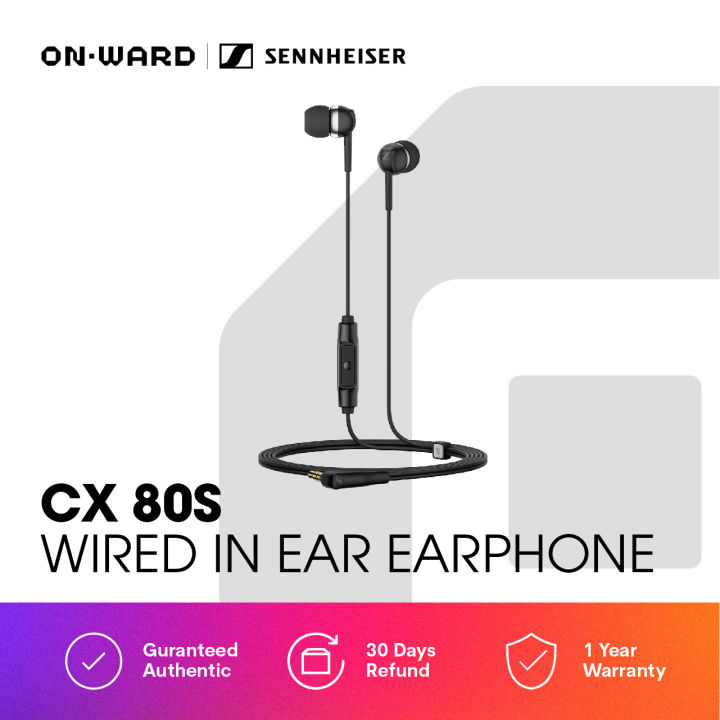 Sennheiser CX 80S Wired in Ear Earphone | Lazada PH