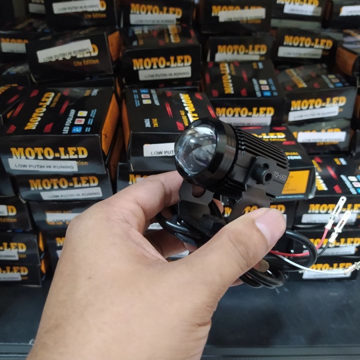 Lampu Tembak LED D2 Leser Mini MOTOLED Dual Colour | Lazada Indonesia