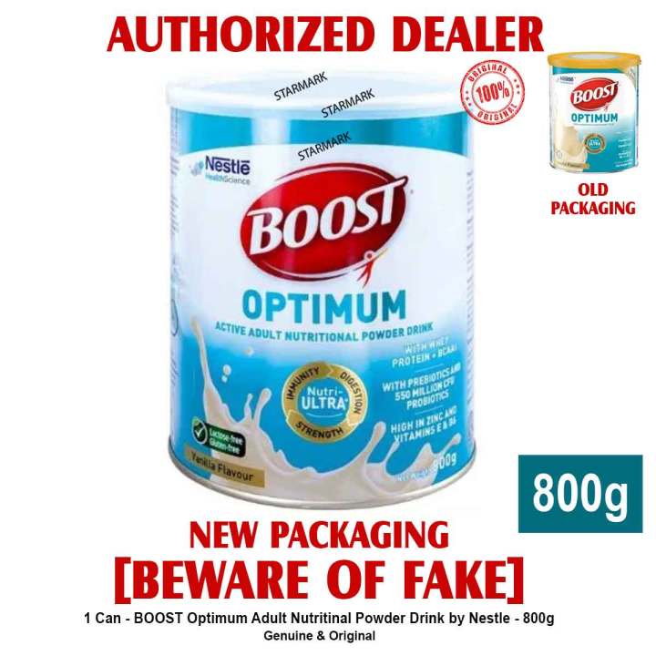 Boost Optimum VANILLA Flavor 800g Powder Drink by Nestle Boost Optimum ...
