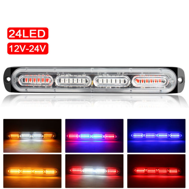 Cutora 24 LED Car Bar Strobe Lights Flasher FSO Auto Flash Police ...