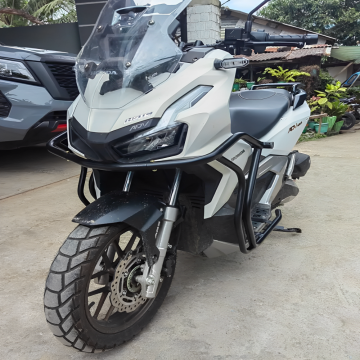 HONDA ADV 160 - MOTODODGE SUPER HEAVY DUTY FULL CRASH GUARD ( POWDER COAT ) - PHASE 4 | Lazada PH