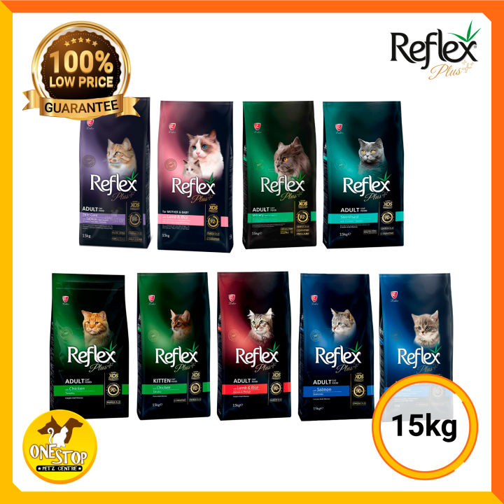 Reflex Plus + Cat Food Adult / Kitten 15kg (Chicken, Kitten, Salmon ...