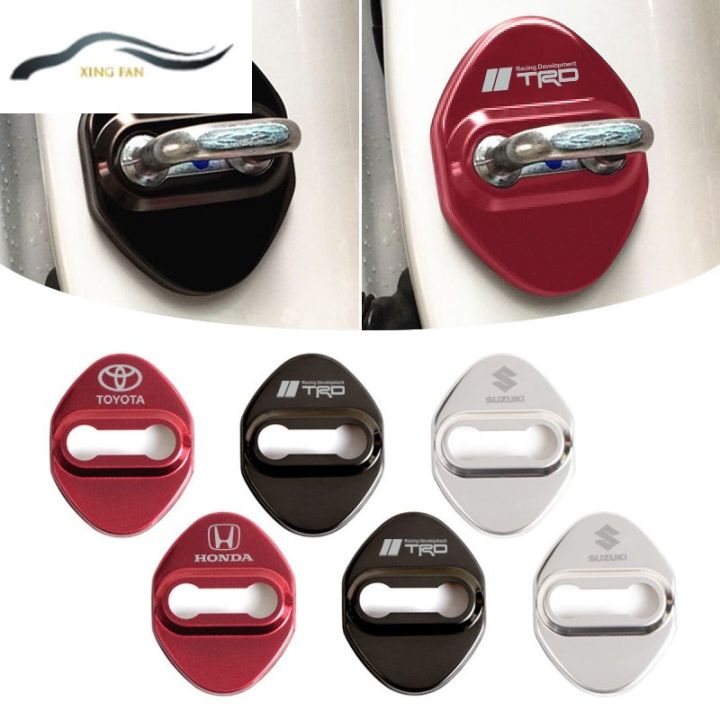 XINFAN 4Pcs Car Door Lock Protect Cover Cap Anti Rust Auto Door Latch ...