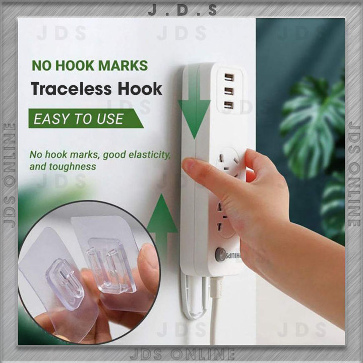 🌟READY STOCK🌟Sticky Hook Shelf Sticker Sticking Wall Strong Adhesive ...