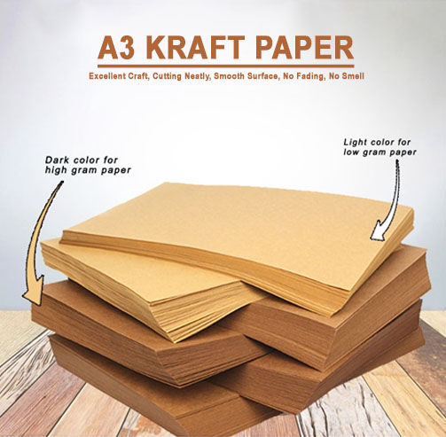 A3 KRAFT PAPER/BOARD 70GSM - 300 GSM Thick Paperboard | Lazada PH