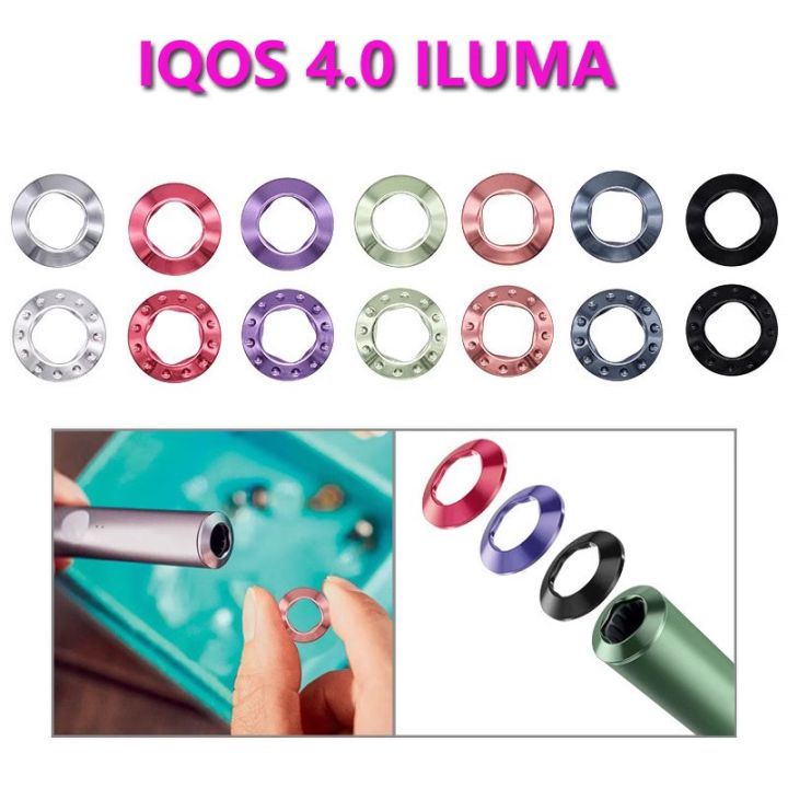 New Portable Case For IQOS ILUMA Cap Rings For IQOS ILUMA Prime Ring Replaceable Cap With ...