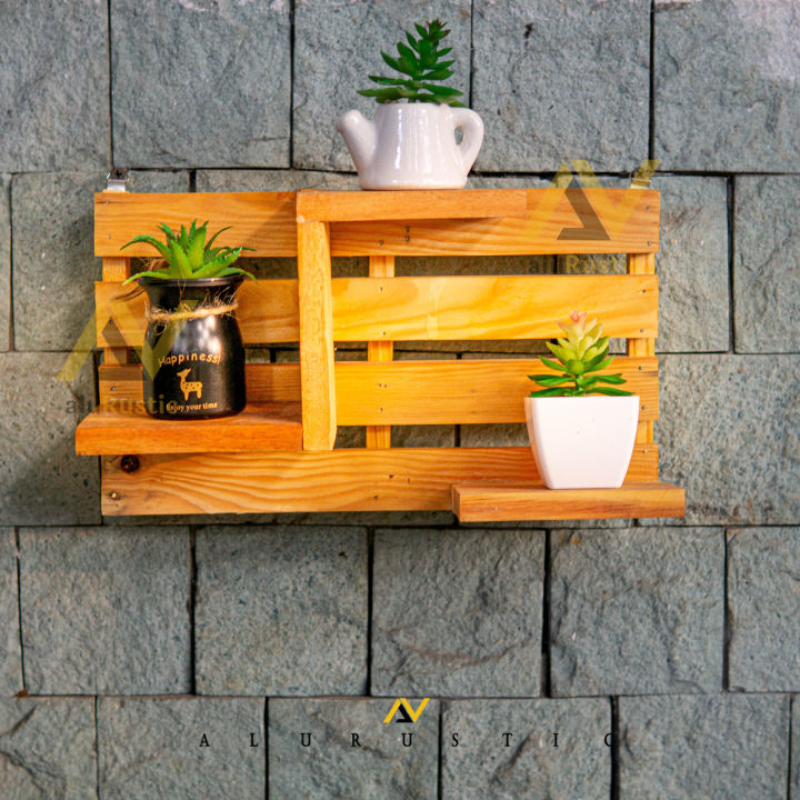 RAK DINDING MINIMALIS / RAK DINDING UNIK / RAK POT PAJANG DINDING KAMAR ...