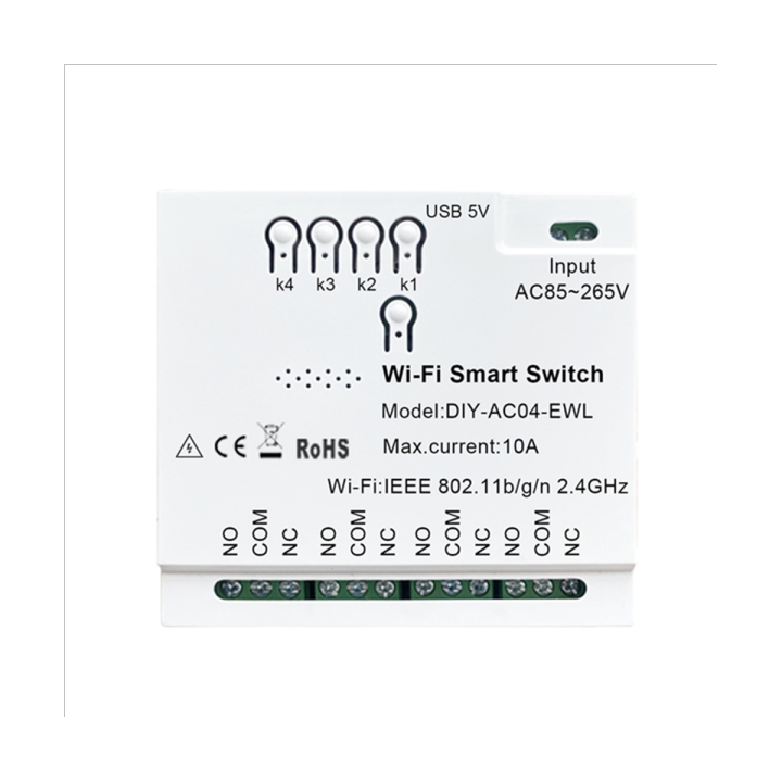 4CH WiFi Smart Switch USB 5V 2.4G WiFi Smartlife Home Automation Module ...