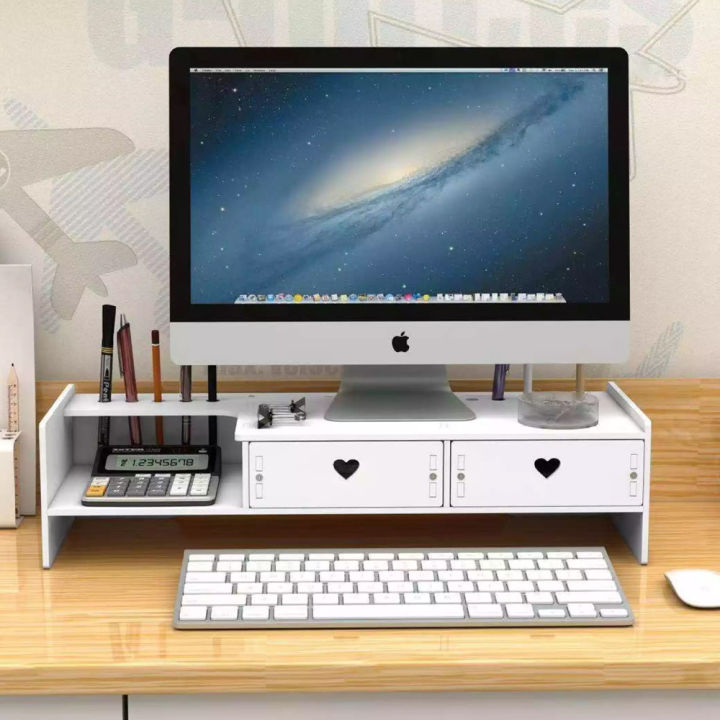 OFFICIAL - Computer Screen Riser Shelf Rack Monitor Stand Riser With ...