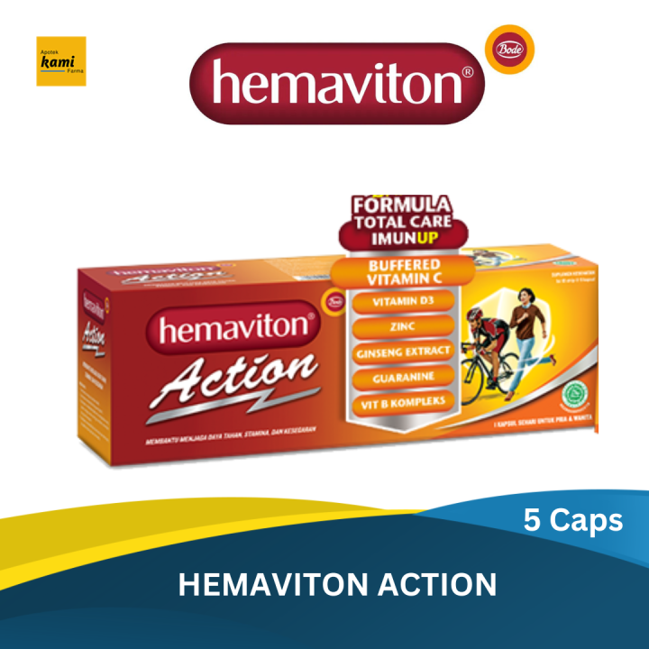hemaviton Action Total Care ImunUp 5 Capsul | Lazada Indonesia