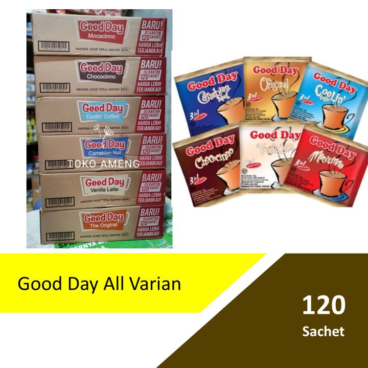 Kopi Good Day All Varian 1 Dus Karton isi 120 sachet 12 renteng rasa ...
