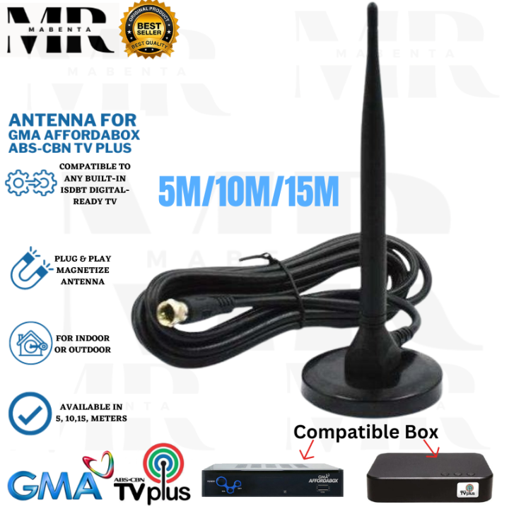 TV plus Black Box Accessories Only (Antenna 5, 10, 15, Meters) ABSCBN ...