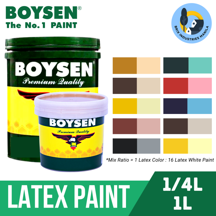 Boysen Paint Latex Color Full Tone 1/4L or 1L Thalo Blue Green ...