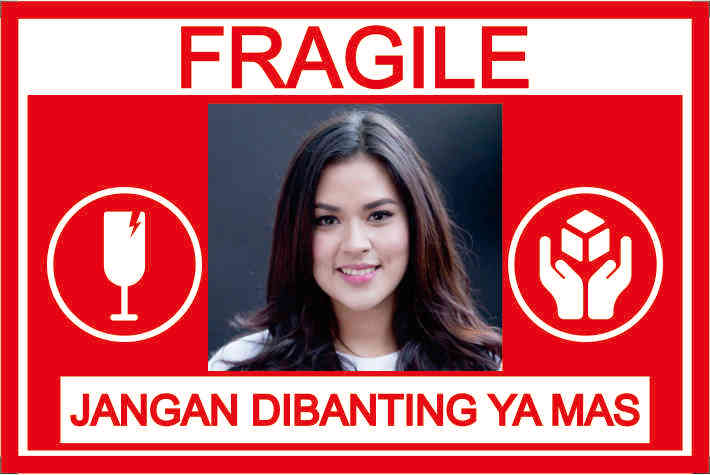 Sticker Fragile Handle With Care isi 100pcs 6x4 cm | Lazada Indonesia