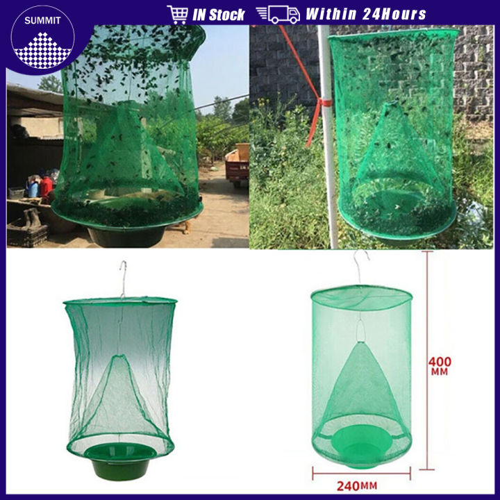 Fly Catcher Trap Green Portable Hanging Folding Reusable Mosquito ...
