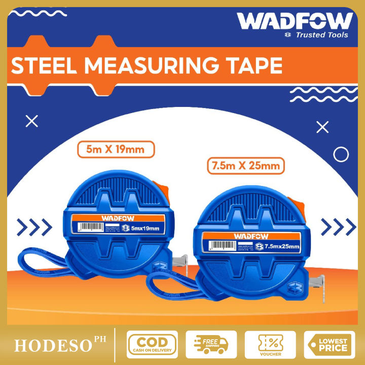 Hodeso Steel Measuring Tape Measure 5m x 19mm Metric & Inch Continuous ...