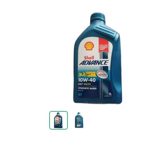 OLI SHELL AX7 Matic 10W-40 1L. ORIGINAL 100% | Lazada Indonesia