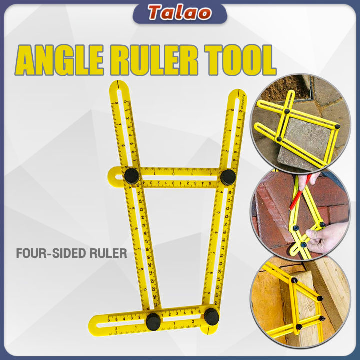 Talao Angle Ruler Tool Multi Angle Four-fold Template Folding Ruler ...