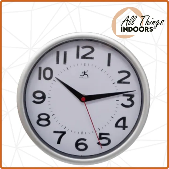 Infinity Instrument Wall Clock Metro Silver 3364 | Lazada PH