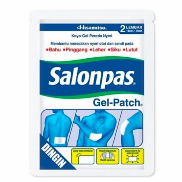 Salonpas Gel Patch 2's - Koyo,Untuk Mengatasi Nyeri Otot, Nyeri Sendi ...
