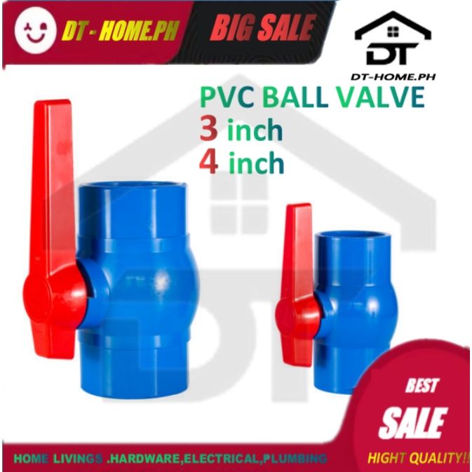 3inch and 4inch 6 inch PLASTIC PVC Ball Valves Blue Gate Valve /Shower ...