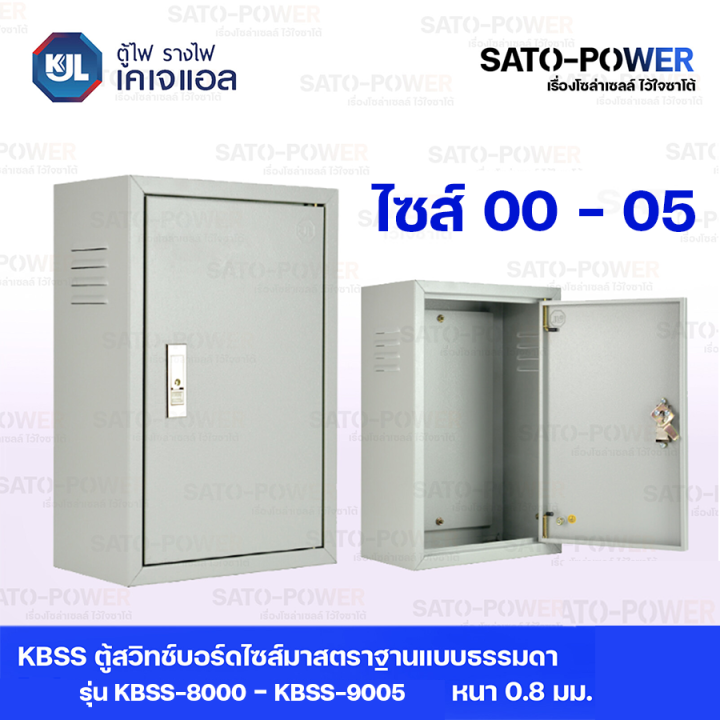 KJL ตู้ไฟ รางไฟ เคเจแอล KBSS ตู้สวิทช์บอร์ดไซส์มาตราฐานเเบบธรรมดา ( ไซส์ 00 - 5 ) ตู้สวิทซ์บอร์ด ...