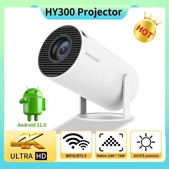 Hy300 Projector 4K Tflag Android 11 Dual Wifi Bluetooth Lcd 1280*720P ...
