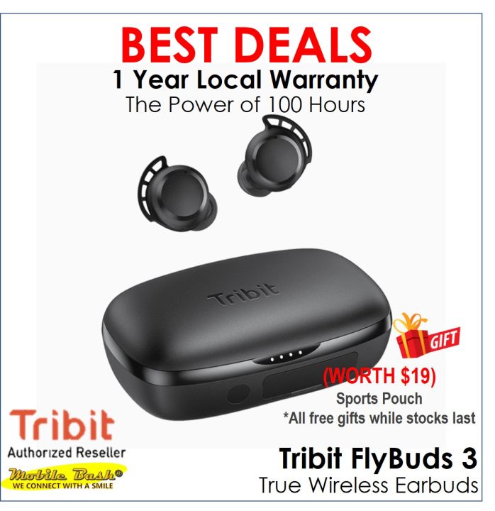 Tribit FlyBuds 3 True Wireless Earbuds | Lazada Singapore