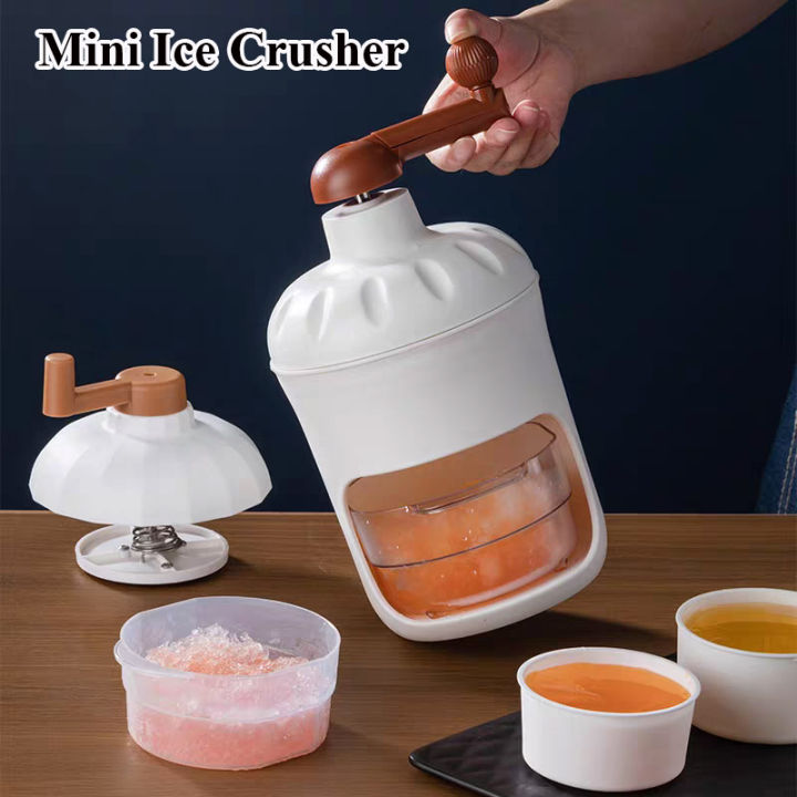 Portable Mini Manual Ice Crusher Hand Crank Ice Breaker Household ...