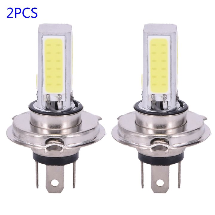 2pcs Car Headlight White 6000K H4 HB2 LED Driving Lamps Super Bright ...