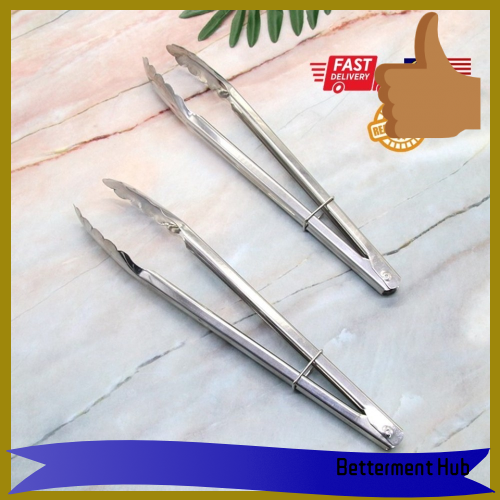 (2pcs Set) 9 Inches and 12 Inches Stainless Steel Food Tong Set ...